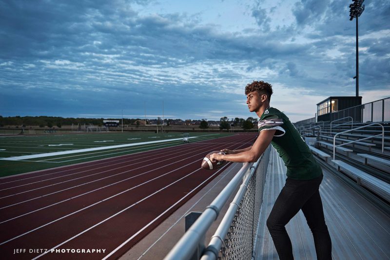 Prosper Senior Pictures | Football Sports Portraits | Devin